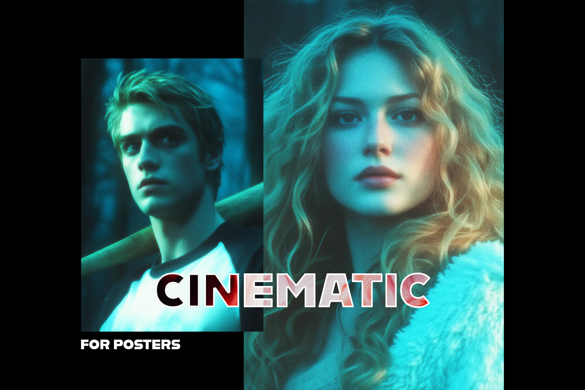 Cinematic Glow Poster Effect, a Layer Style Add-On by Design Squad