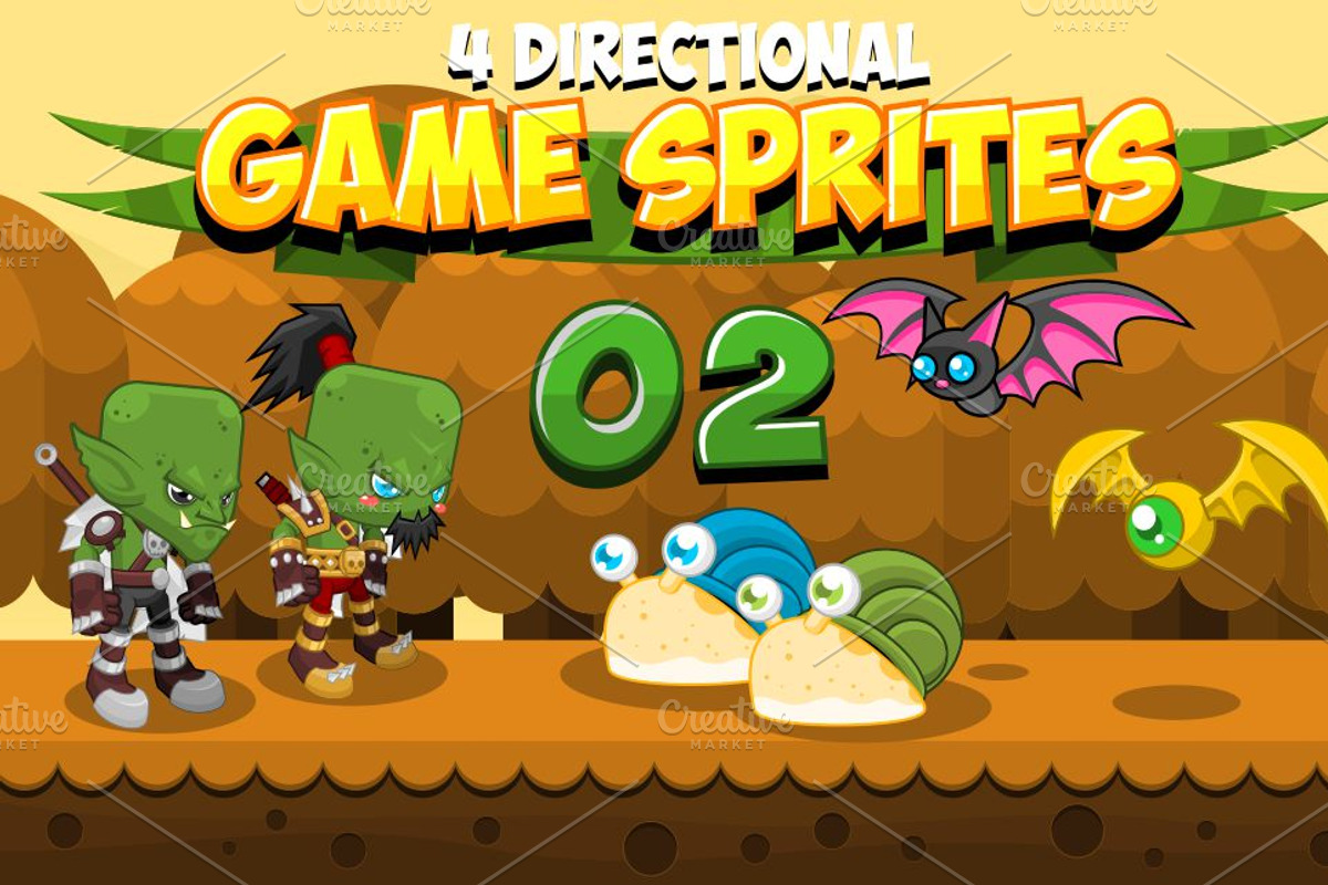 Game Sprites 2, an Animal Illustration by pzUH