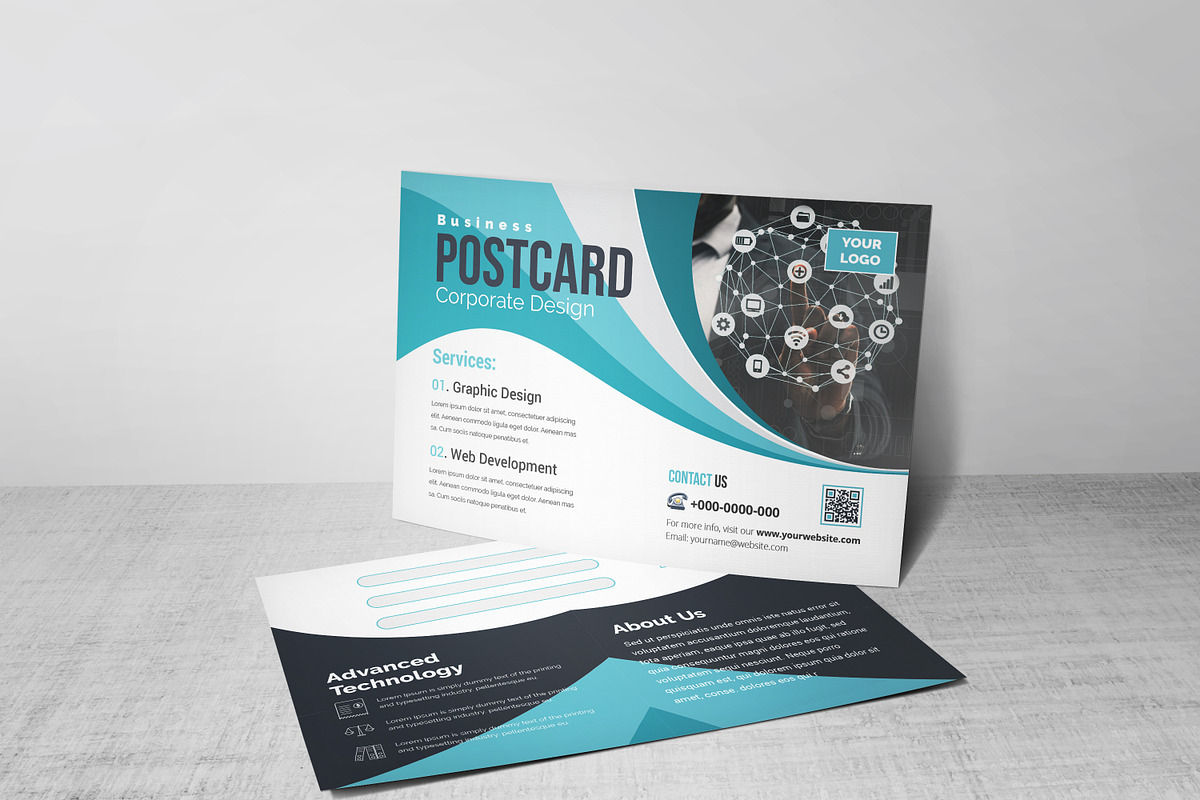 Postcard, a Stationery Template by Curve Design