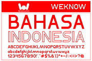 Bahasa Indonesia font | Creative Market