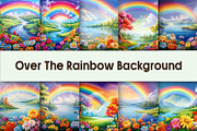 Over The Rainbow Background, a Background Graphic by AdriOP