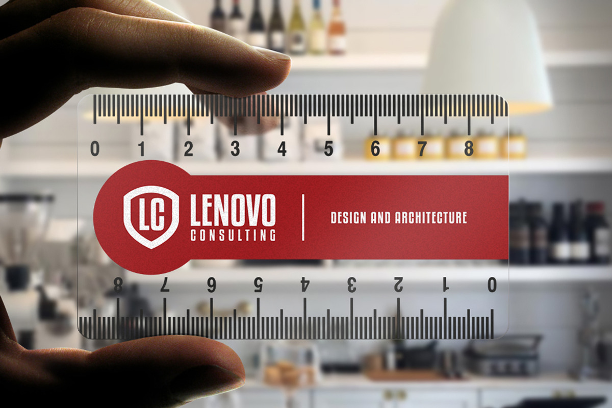 Transparent Ruler Business Card, a Business Card Template by Marvel