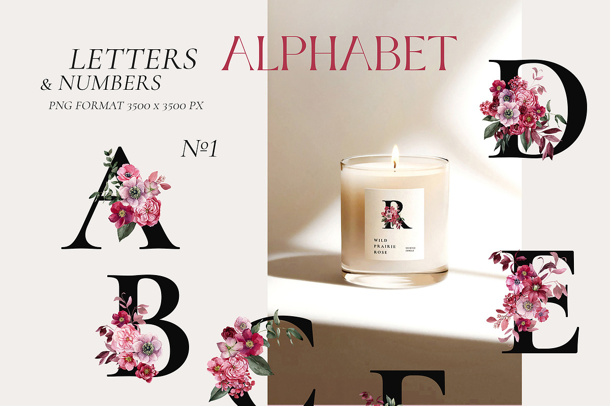 Viva MAGENTA floral collection, an Illustration by AleksaArt