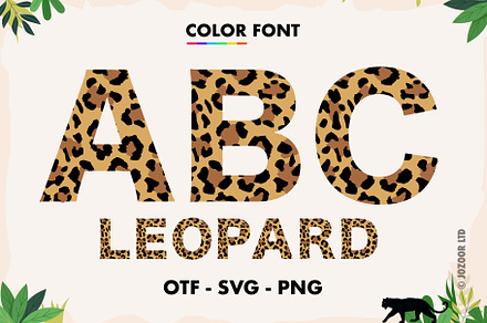Leopard Groovy Color Fonts | Fonts ~ Creative Market