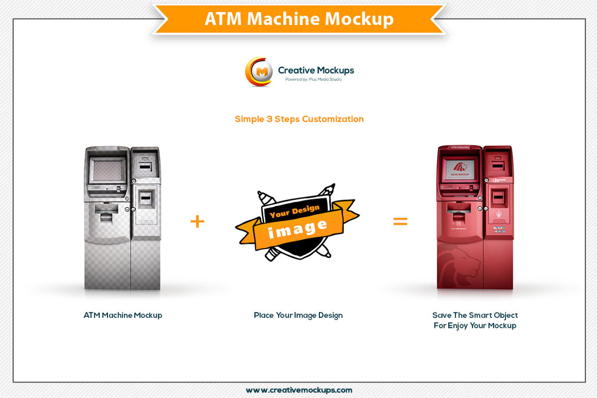 ATM Machine Mockup Template, a Mockup by Plus Media