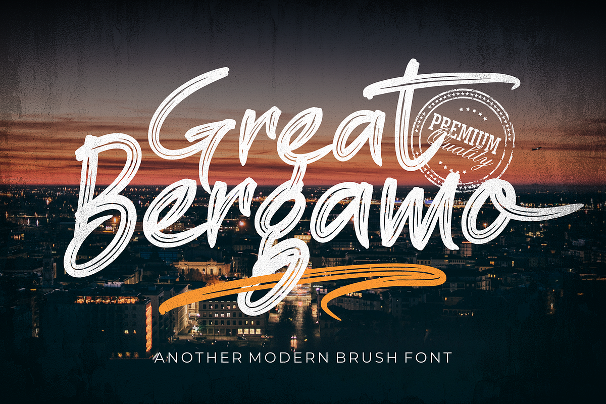 Great Bergamo, a Font by figuree studio