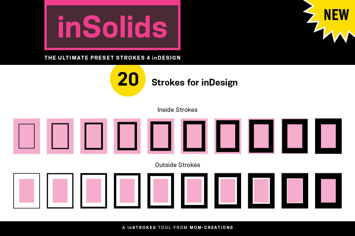inSolids - Preset Strokes 4 inDesign, a Shape Add-On by MOM Creations ...