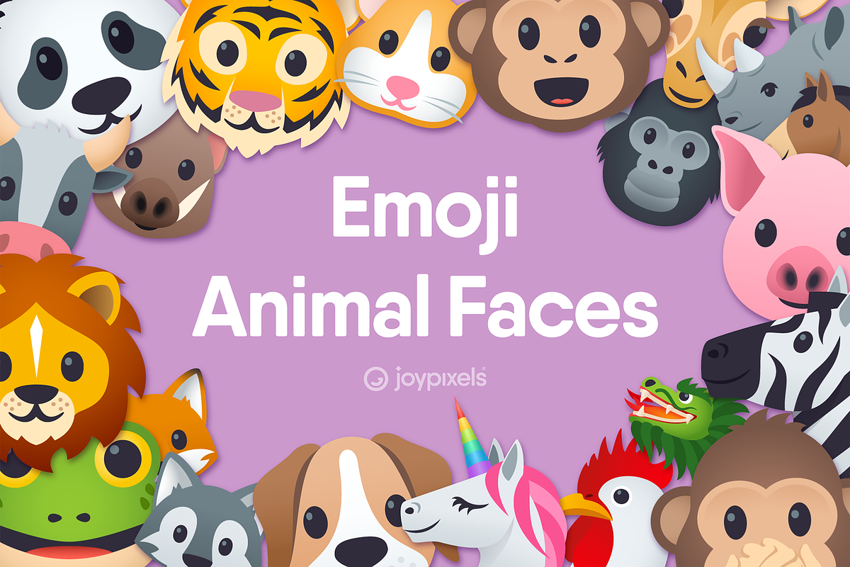 Emoji Animal Faces by JoyPixels®, an Emoji Icon by joypixels