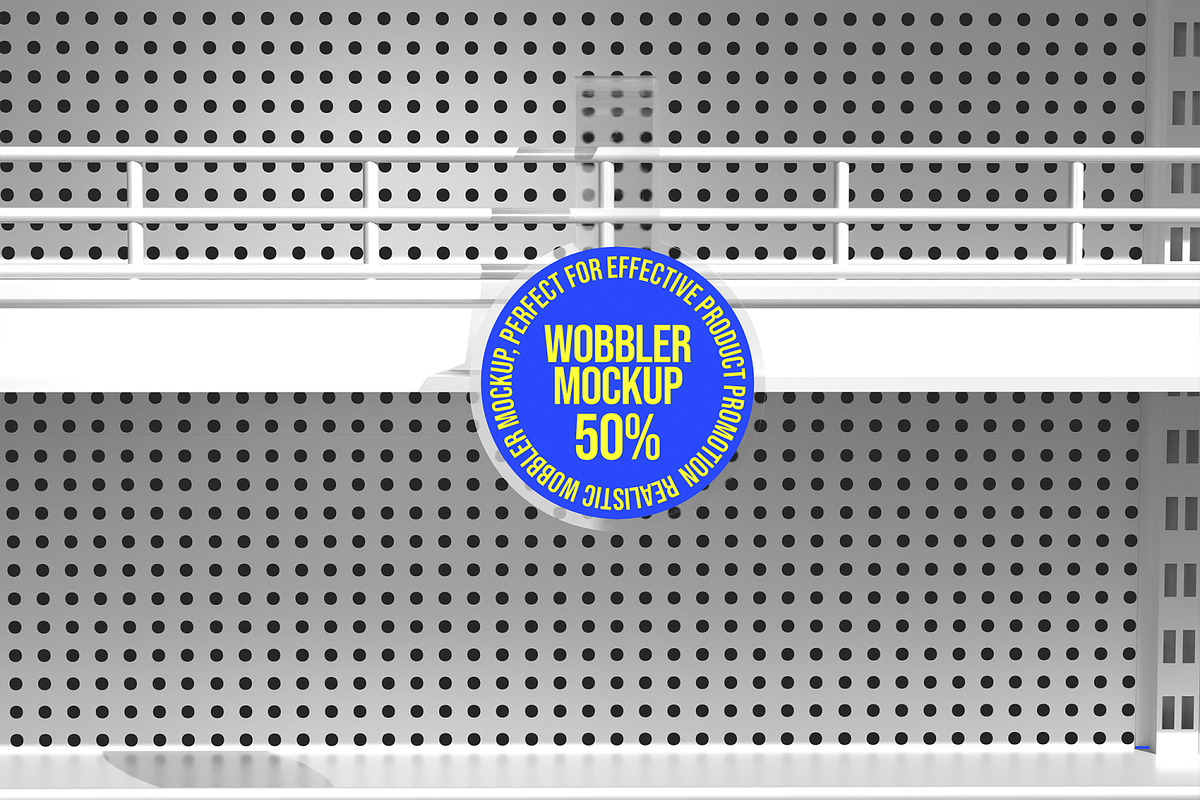 Wobbler Mockup, an Advertising Mockup by Unerispace