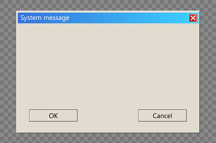 Operating system message template., a Technology Illustration by HAPPY ...