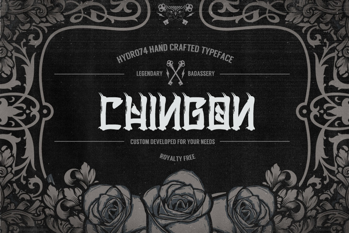 Chingon, a Font by Hydro74