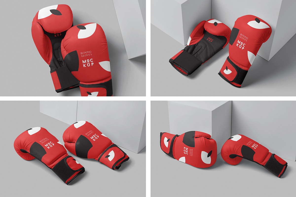 Boxing Gloves Mockups, a Product Mockup by DesignNeutrons | Creative Market