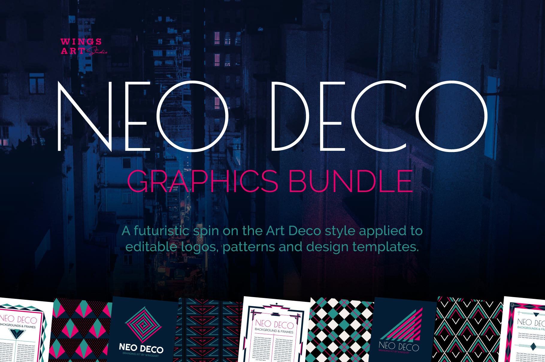 The Neo Deco Designer's Bundle, a Decorative Illustration by Wingsart ...