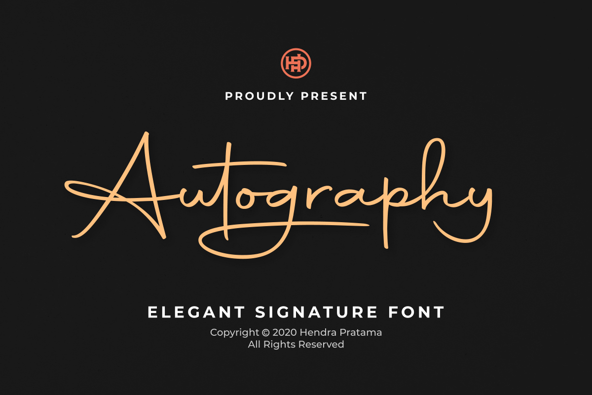 Autography - Signature Font, a Script Font by Hendra Pratama