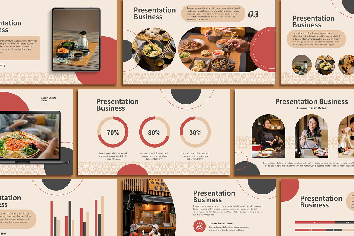 Food Powerpoint Template, a Presentation Template by SKY CREATION