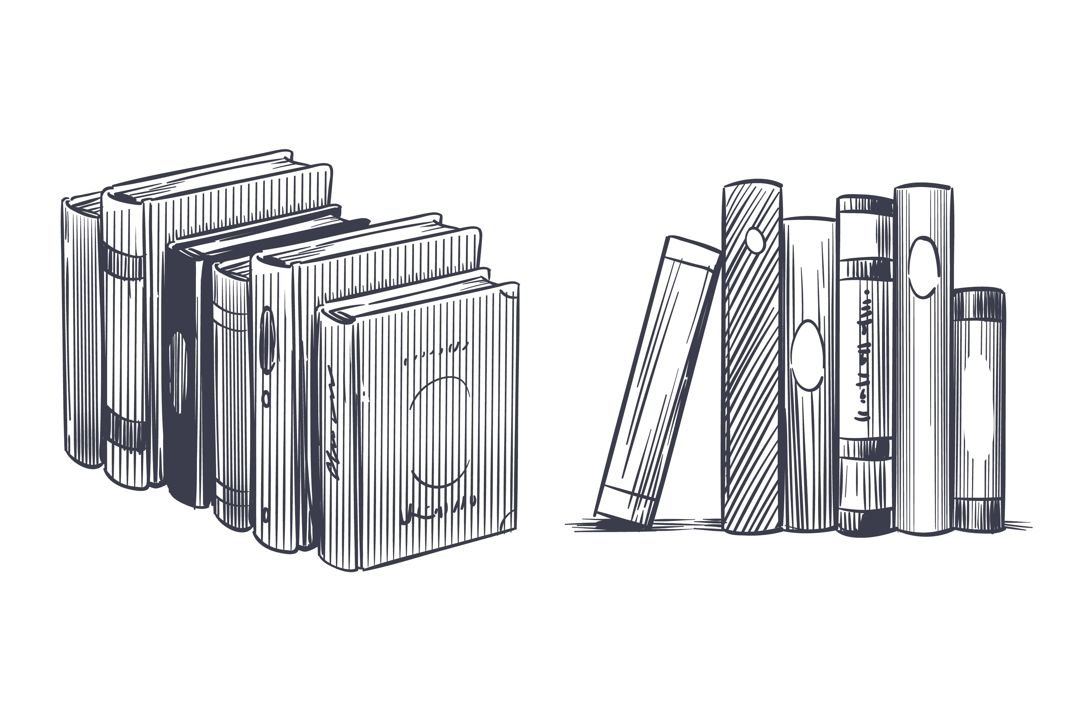 Hand drawn books. Sketch engraving, an Object Graphic by YummyBuum