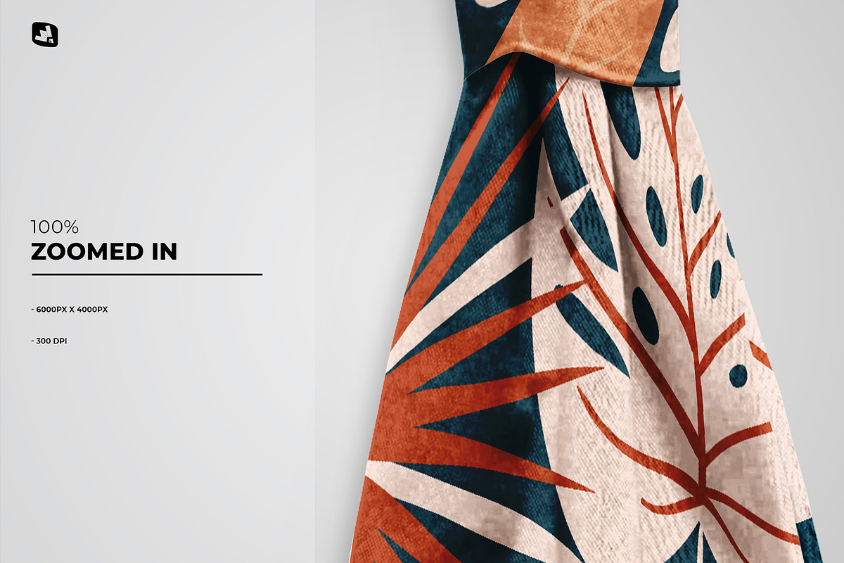 Female Necktie Mockup