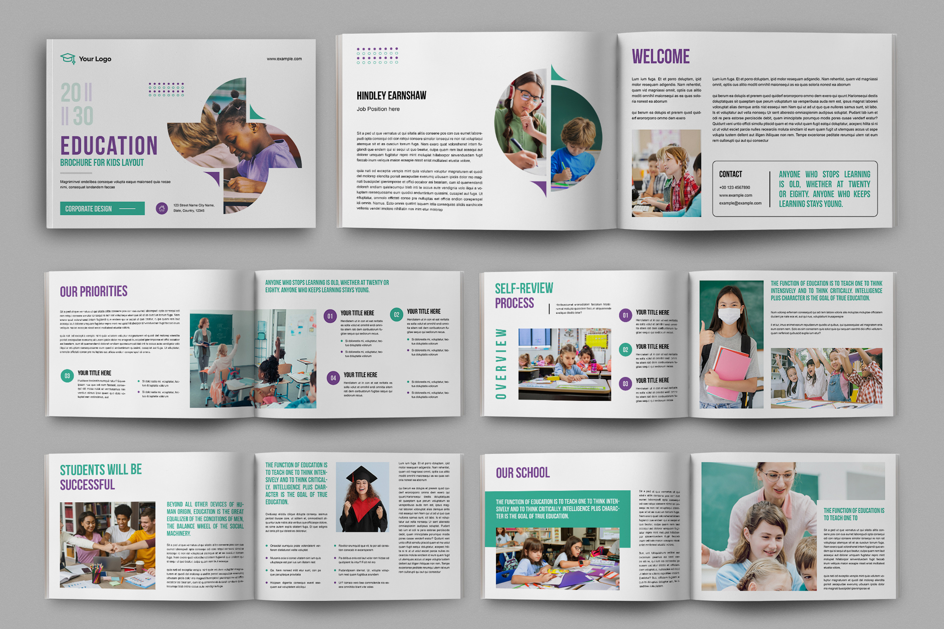 Education Brochure Template Layout