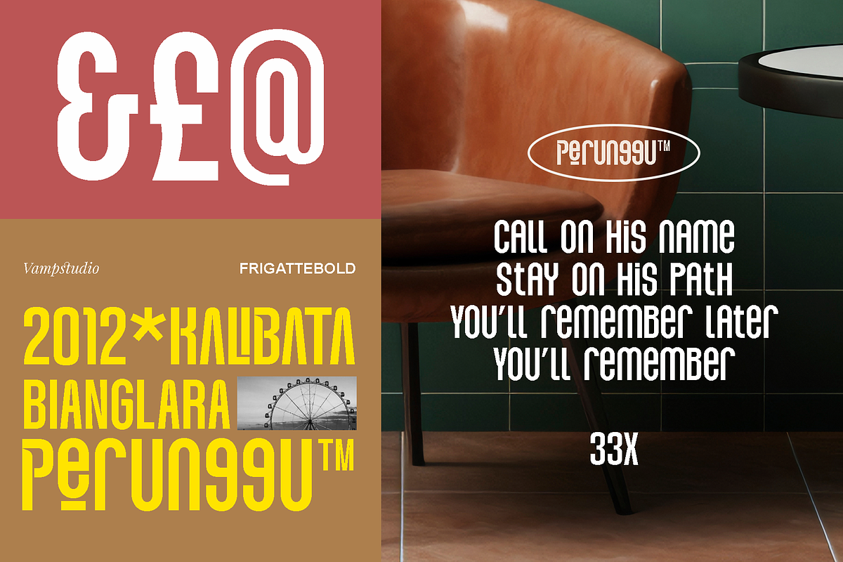 Frigattebold - Modern Display Font