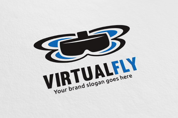 Virtual Reality Drone Logo, a Branding & Logo Template by WheelieMonkey