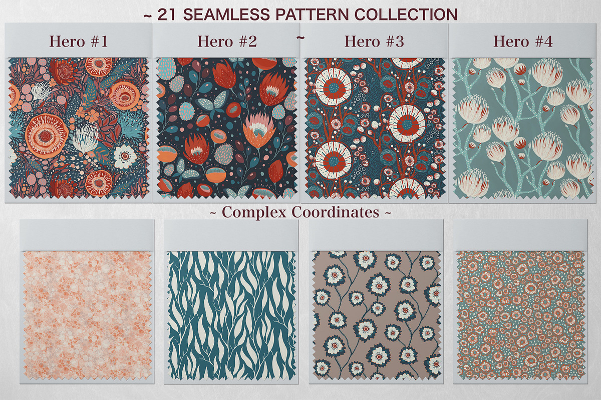 Boho Blossom Seamless Patterns, a Pattern Graphic by OlgaRom | Creative ...
