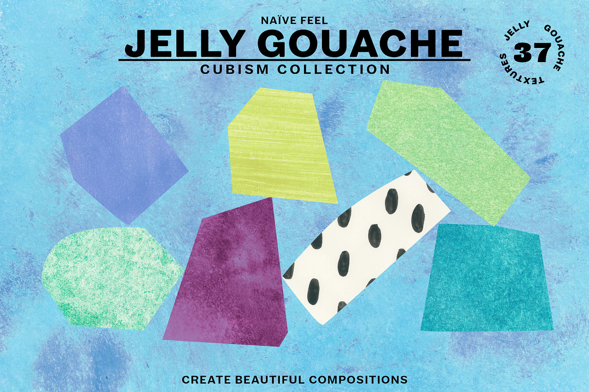 Jelly Gouache Textures, a Texture Graphic by Naive Feel