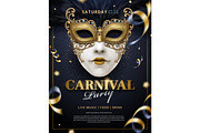 Venetian carnival poster, a Decorative Illustration by TotallypicRF