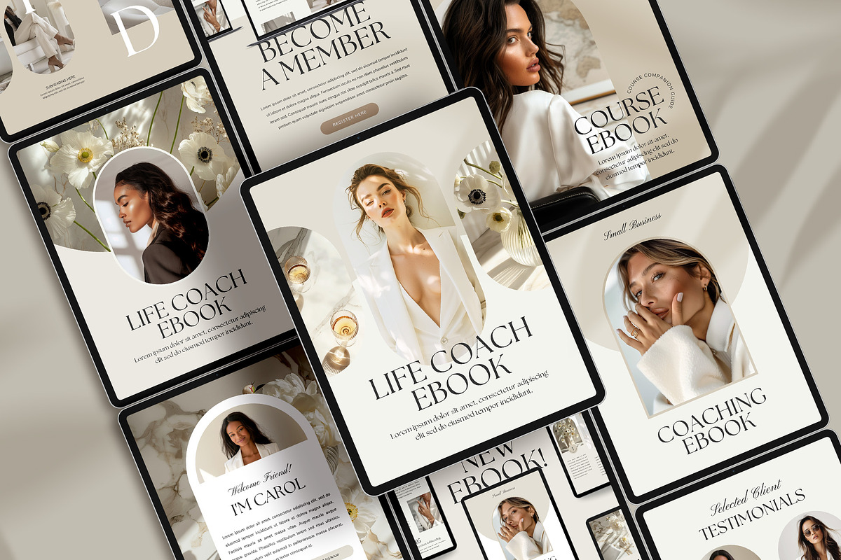 Life Coach Ebook Template Canva, a Brochure Template by Studio Loire