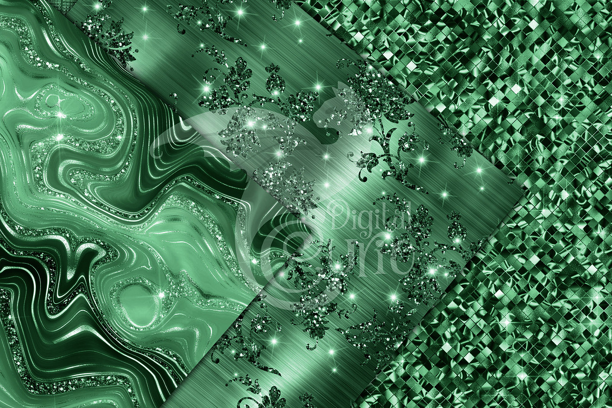 Luxury Emerald Textures, a Texture Graphic by Digital Curio