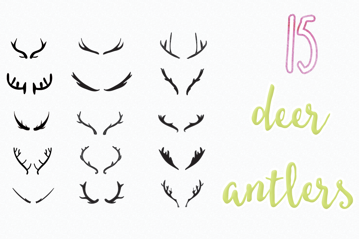 deer antlers vectors | Graphic Objects ~ Creative Market