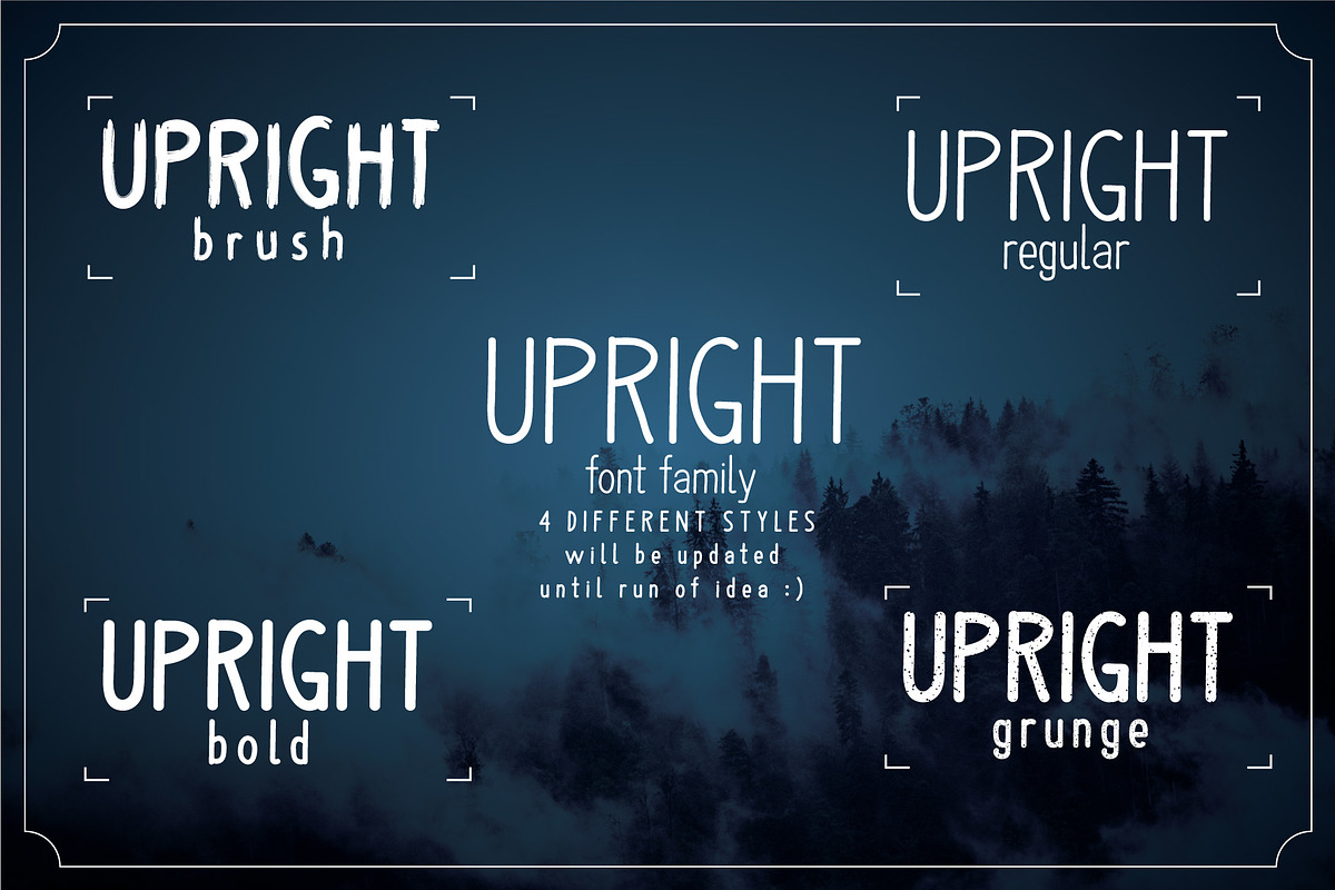 Upright font family, a Sans Serif Font by LTNG STUDIO