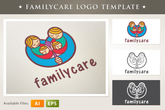 Familycare Logo, a Branding & Logo Template by mikailain