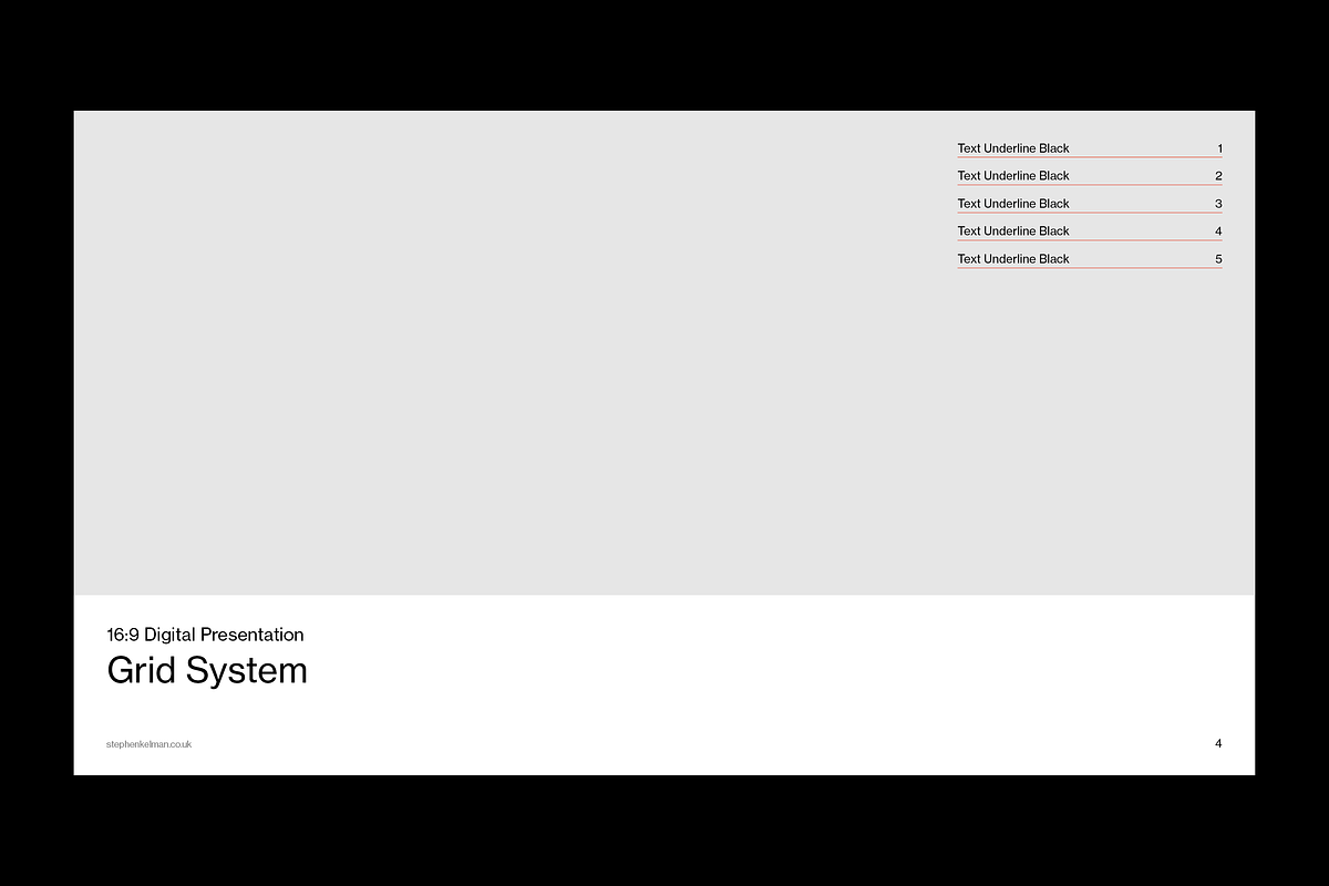 Digital Presentation Grid System