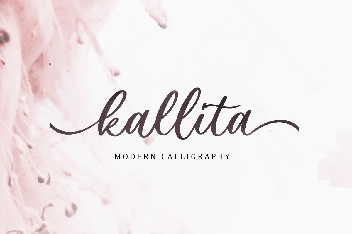 Kallita - Modern Script, a Script Font by Littlehand