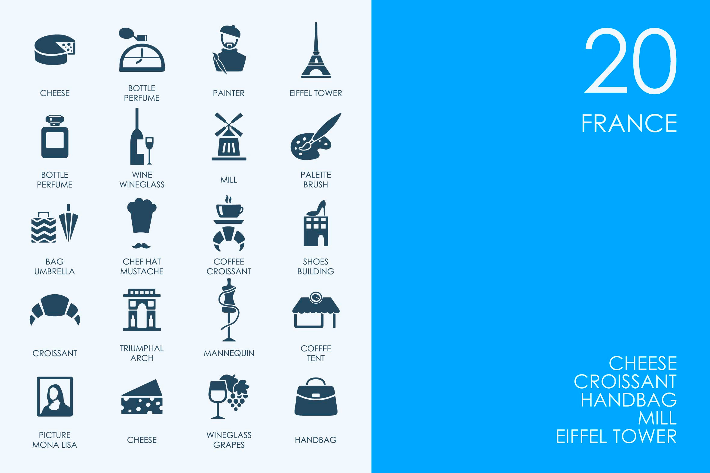 France icons, an Icon by Palau