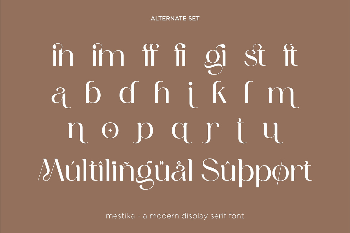 Mestika - Elegant Display Font