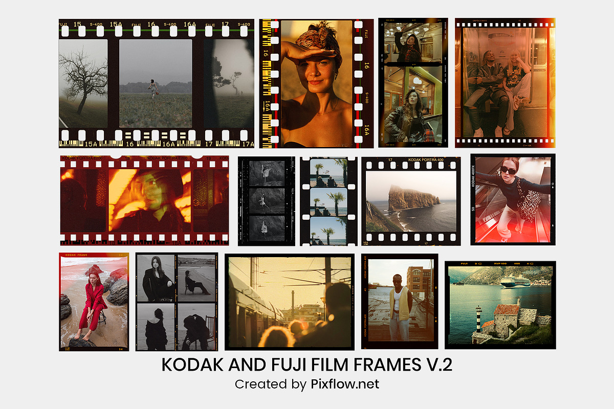Kodak and Fuji Film Frames V.2