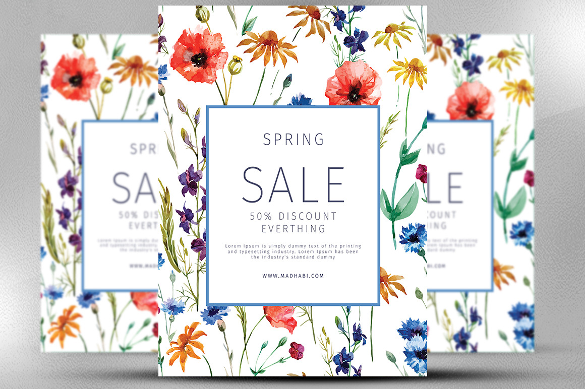 Spring Promotion/Sell Offer Flyer, a Flyer Template by Madhabi Studio