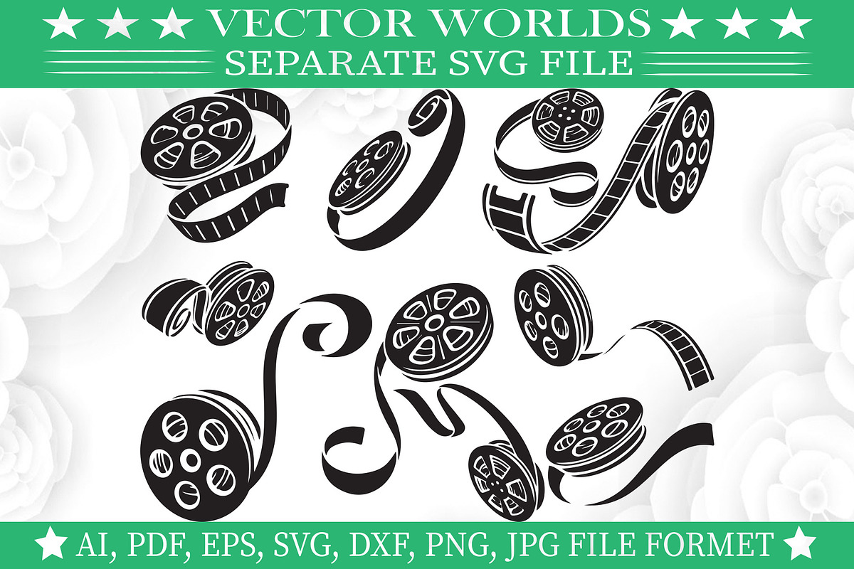 Film Reel Svg, Film, Reel Svg, an Object Graphic by VectorWorlds