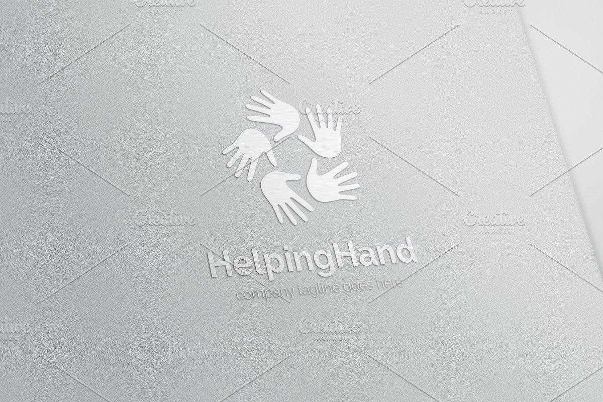 Helping Hand Logo, a Branding & Logo Template by XpertgraphicD