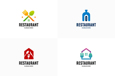 Logo modern restaurant | Branding & Logo Templates ~ Creative Market