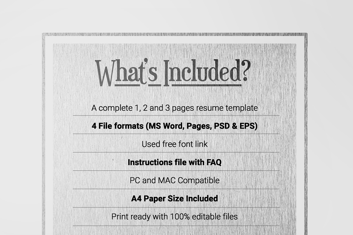 2 Pages Clean Resume Template, a Resume Template by ResumeInventor
