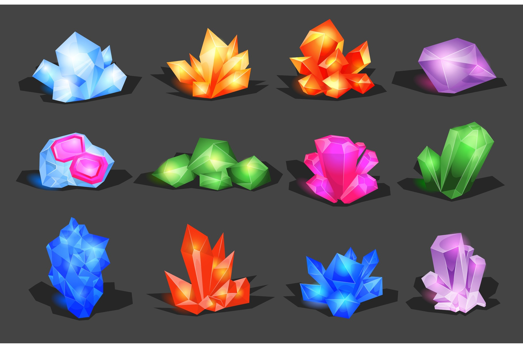 Minerals, Crystals, Gems, and, an Object Graphic by the8monkey