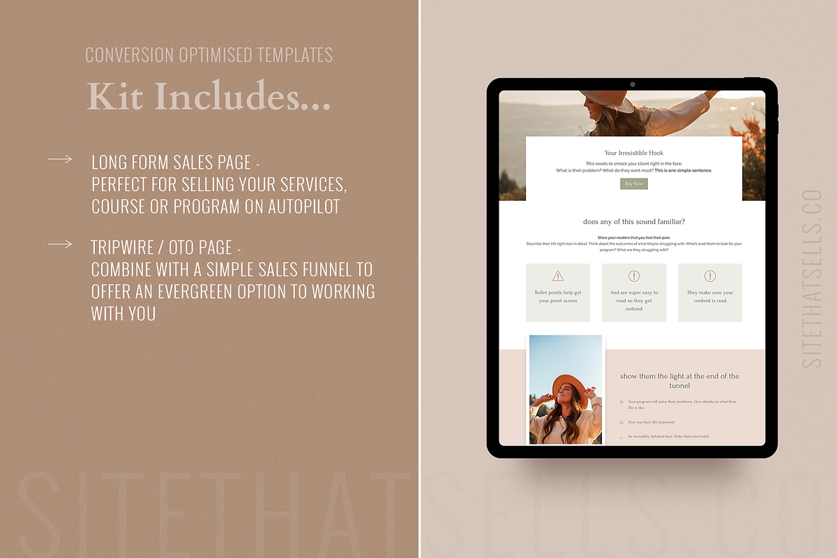 Divi Sales Page Templates, a WordPress Template by Site That Sells