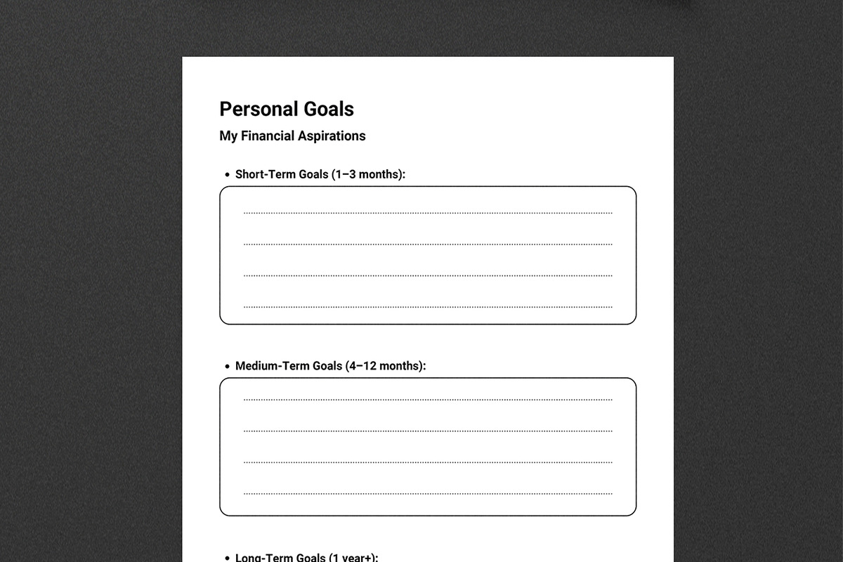 Monthly Budget Planner Worksheet