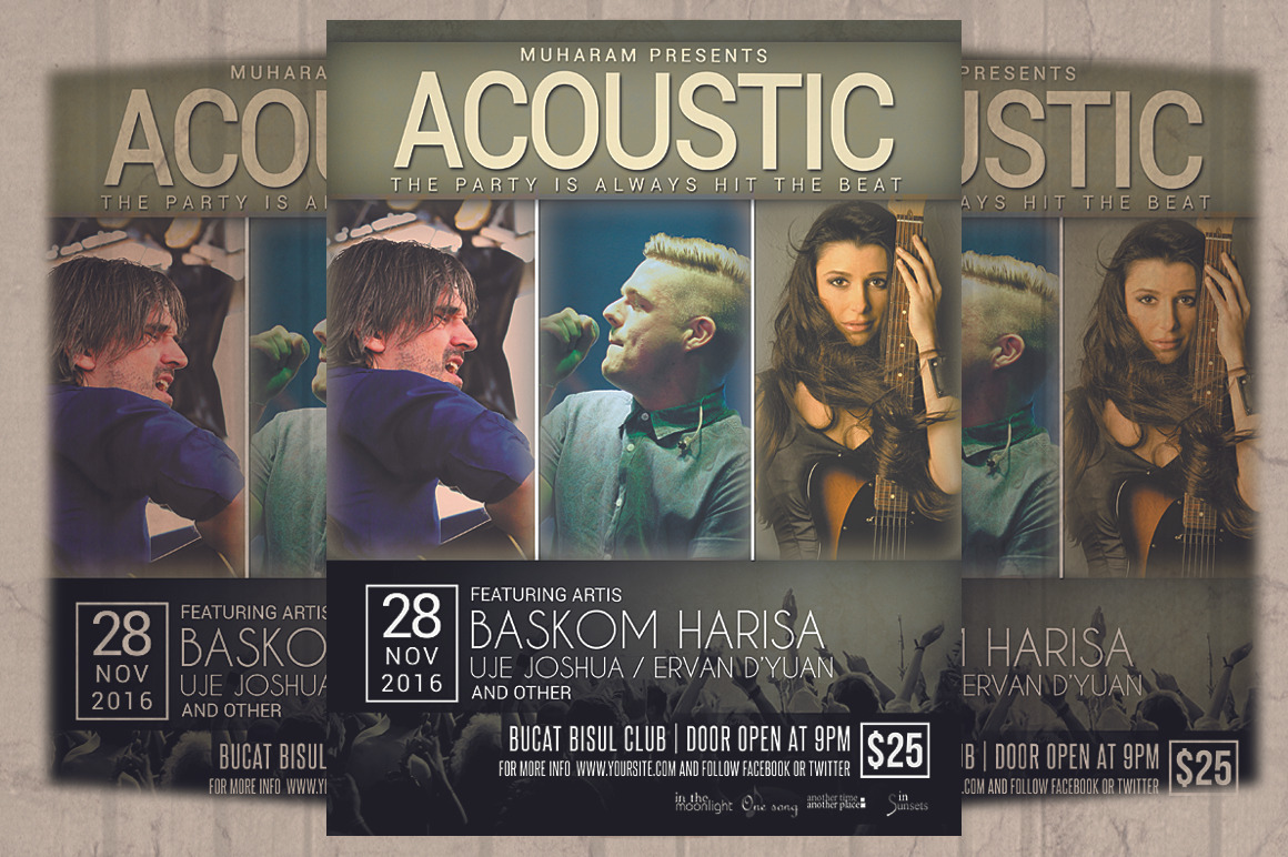 Acoustic Flyer / Poster, a Flyer Template by Septian