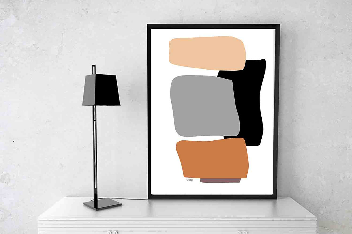 Neutral Colors, Abstract Art, Modern, a Decorative Illustration by RegiaArt