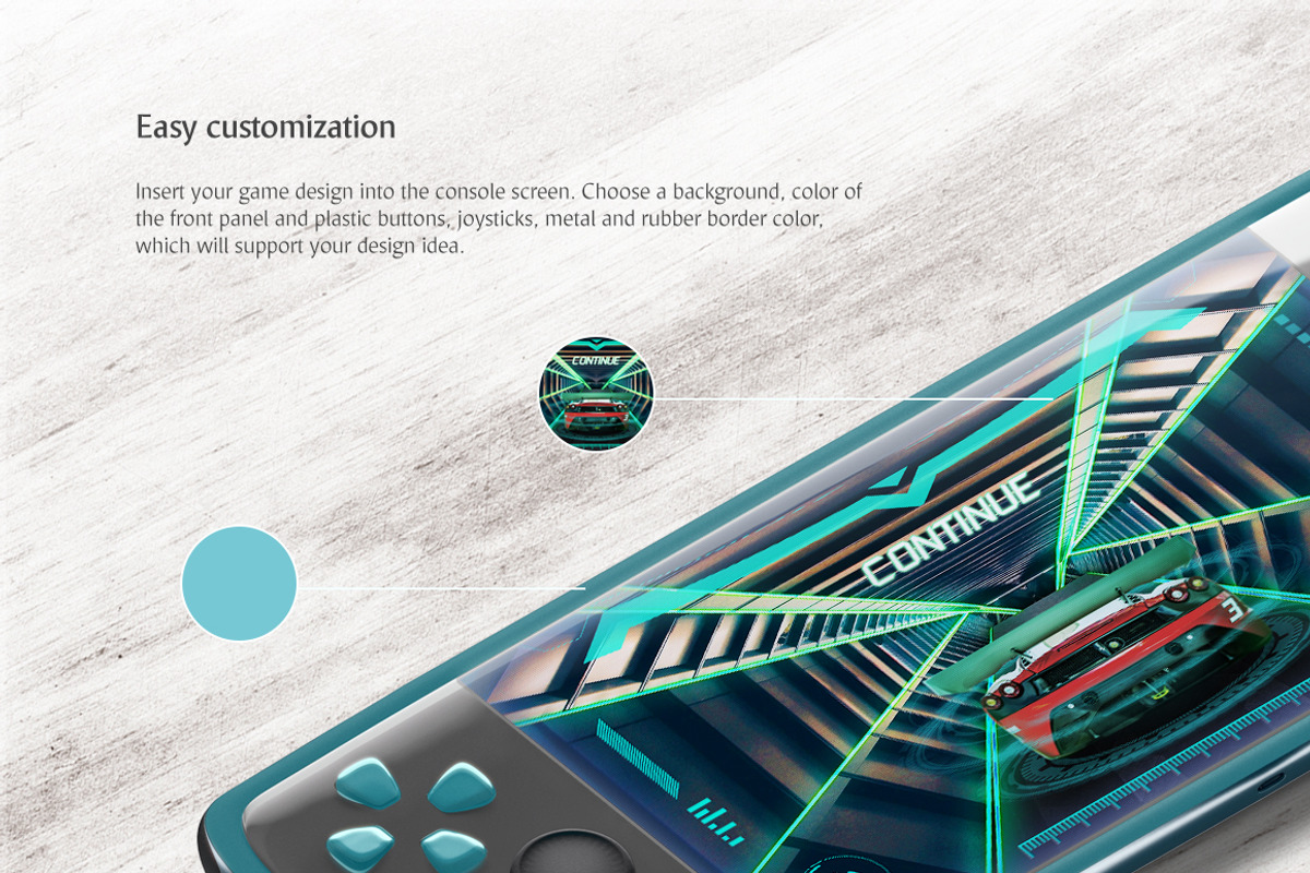 Gaming Console Mockup, an Android Mockup by rebrandy