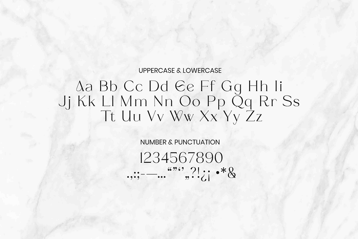 Ethdown Wedding Typeface