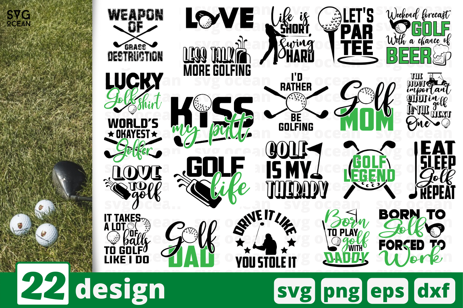 Golf SVG Bundle, an Illustration by svgocean